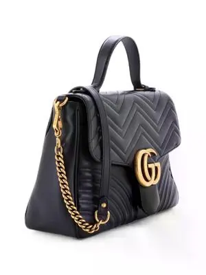 Gucci Gg Marmont Matelassé Leather Medium Top Handle Flap Bag