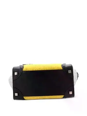 Celine Tricolor Luggage Micro Tote Bag - Black