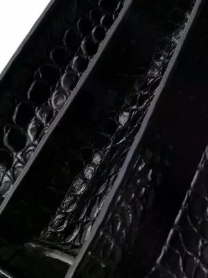 Saint Laurent Medium Sunset Crocodile Embossed Leather Bag
