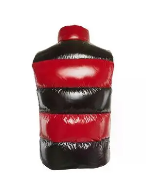 Moncler Palm Angels Nylon Down Puffer Vest - Red
