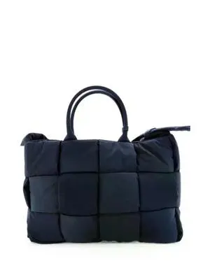 Bottega Veneta Arco Maxi Intrecciato Nylon Large Tote Bag - Blue