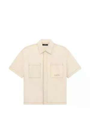 Amiri Short-sleeve Denim Shirt - Neutrals