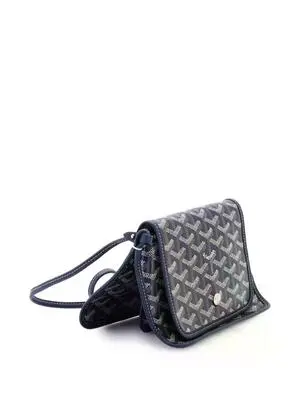 Goyard Plumet Clutch Wallet Coated Canvas Crossbody Bag - Blue