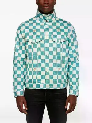 LOUIS VUITTON Damier Denim Trucker Jacket