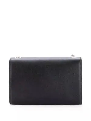 Saint Laurent Monogram Grainy Leather Small Crossbody Bag - Black