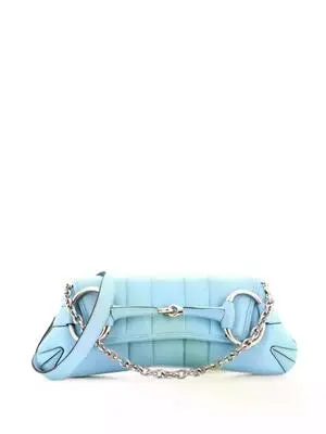 Gucci Horsebit Chain Shoulder Bag - Blue