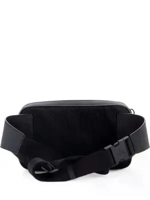 Gucci Gg Rubber Effect Leather Belt Bag - Black