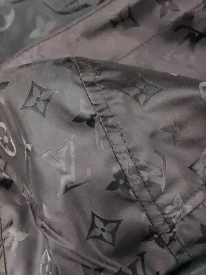 LOUIS VUITTON Monogram Hooded Windbreaker Coat