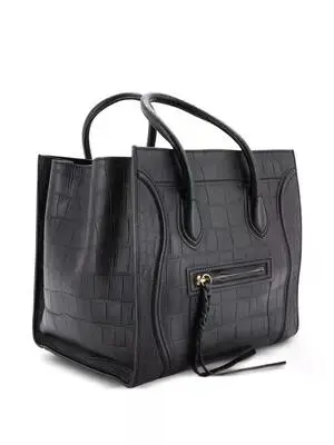 Celine Phantom Croc Effect Medium Tote Bag