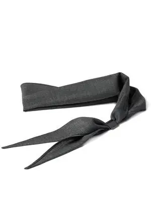 Brunello Cucinelli Virgin Wool Organza Necktie With Monili