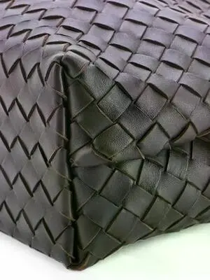 Bottega Veneta Andiamo Top Handle Bag Intrecciato Nappa Medium Satchel - Brown