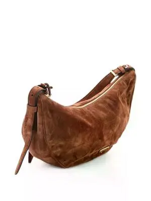 Prada Suede Demi-lune Shoulder Bag