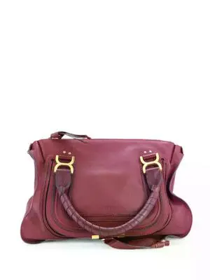 Chloé Marcie Leather Medium Shoulder Bag - Red
