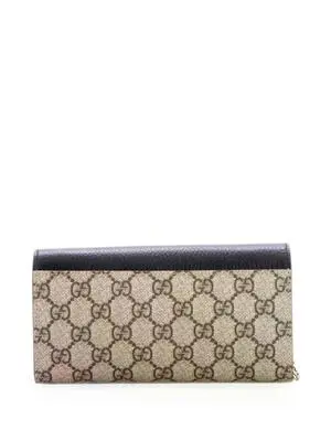 Gucci Gg Marmont Continental Chain Wallet - Brown