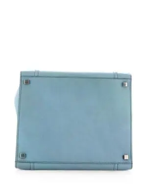 Celine Phantom Bag Grainy Leather Medium Tote Bag - Blue