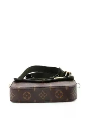 LOUIS VUITTON Felicie Strap & Go Monogram Canvas Handbag - Brown