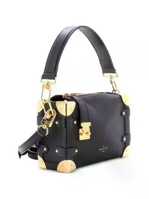LOUIS VUITTON Side Trunk Handbag In Taurillon Leather - Black