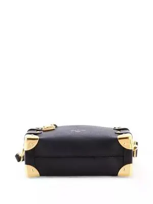 LOUIS VUITTON Side Trunk Handbag In Taurillon Leather - Black