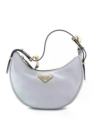 Prada Half Moon Hobo Bag - Grey