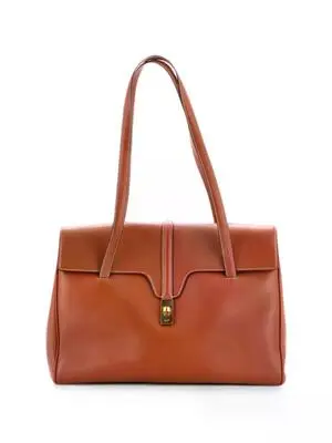 Celine Soft 16 Shoulder Bag In Smooth Calfskin - Brown