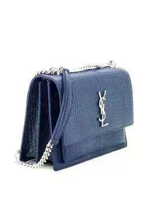 Saint Laurent Sunset Medium Crossbody Bag - Blue