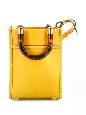 Fendi Sunshine Shopper Mini Tote Bag - Yellow
