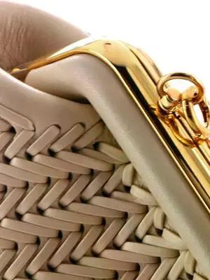Fendi Woven Leather Small Clutch Bag