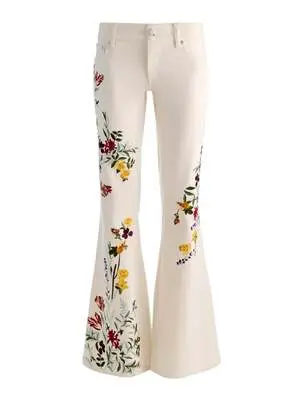 Alice + Olivia Emryn Embroidered Jean