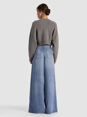 Alice + Olivia Maureen Oversized Cropped Cardigan