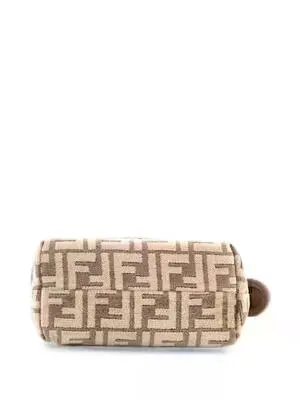 Fendi By The Way Top Handle Bag Zucca Tapestry Mini Satchel - Brown