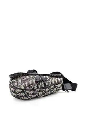 Dior Saddle Oblique Canvas Crossbody Bag - Blue