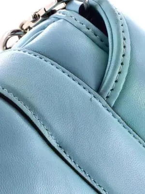 Gucci Horsebit Chain Shoulder Bag Vertical Quilted Leather - Blue