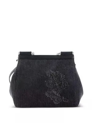Dolce & Gabbana Miss Sicily Patchwork Denim Medium Satchel