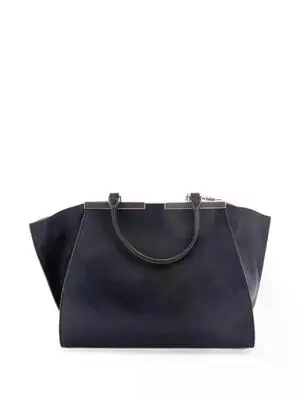 Fendi 3 Jours Satchel Leather Bag - Black