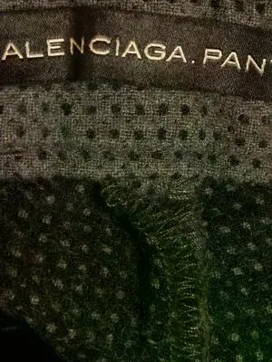 Balenciaga Wool Jacquard Skinny Trousers