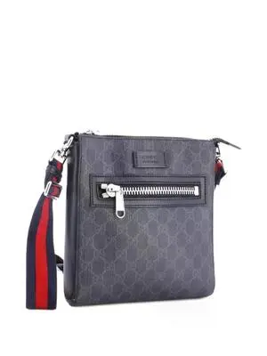 Gucci Gg Coated Canvas Messenger Bag