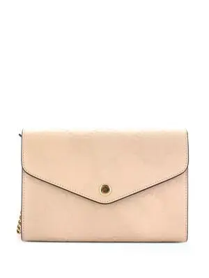 Gucci Envelope Wallet On Chain Guccissima Leather Shoulder Bag - Neutrals