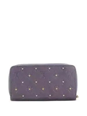 LOUIS VUITTON Zippy Wallet Studded Monogram Empreinte Leather Small Wallets