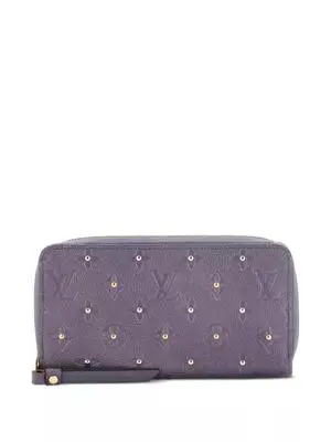 LOUIS VUITTON Zippy Wallet Studded Monogram Empreinte Leather Small Wallets