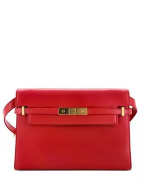Saint Laurent Manhattan Medium Shoulder Bag - Red