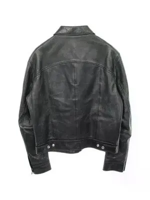 Celine Leather Zip-up Jacket