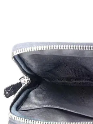 LOUIS VUITTON Double Phone Pouch Reverse Monogram Eclipse Canvas Clutch Bag