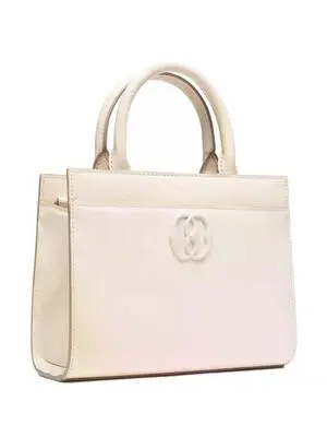 Bally Logo Plaque Leather Tote Bag