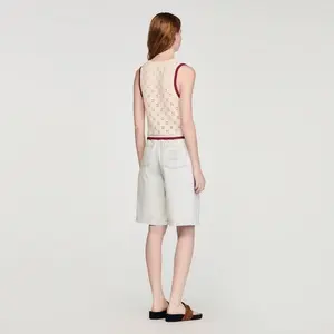 Sandro Crochet-style Top