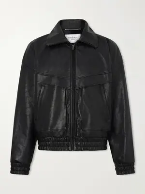 Saint Laurent Leather Jacket - Black