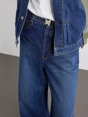 Sacai Belted Wide-leg Jeans