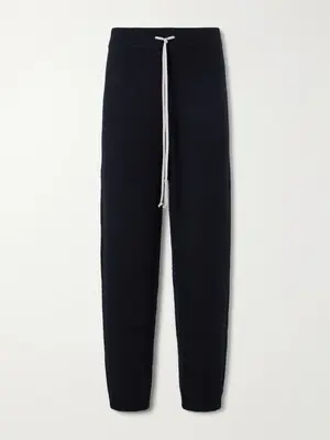 Rick Owens Straight-leg Knitted Cashmere-blend Sweatpants