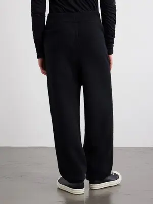 Rick Owens Straight-leg Knitted Cashmere-blend Sweatpants