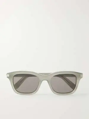 ZEGNA EYEWEAR Square-frame Acetate Sunglasses - Gray
