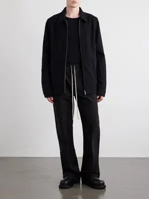 Rick Owens Virgin Wool Zip-up Jacket